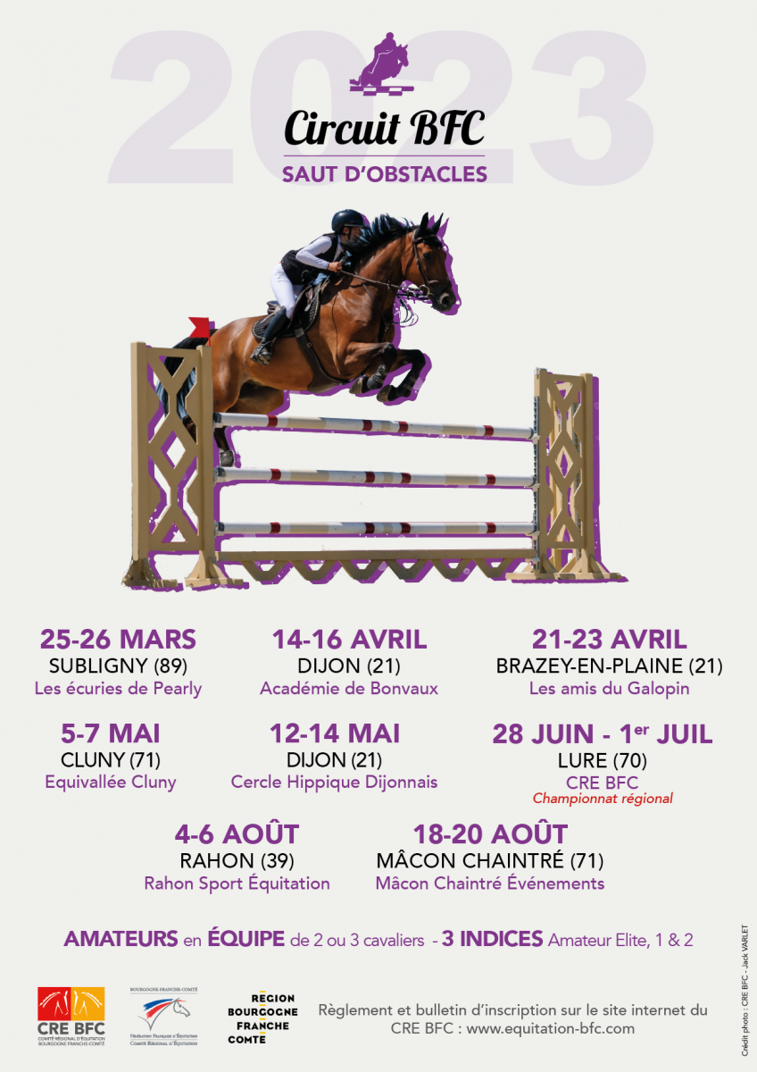 Circuit régional BFC CSO 2023 | Comité Régional d'équitation ...